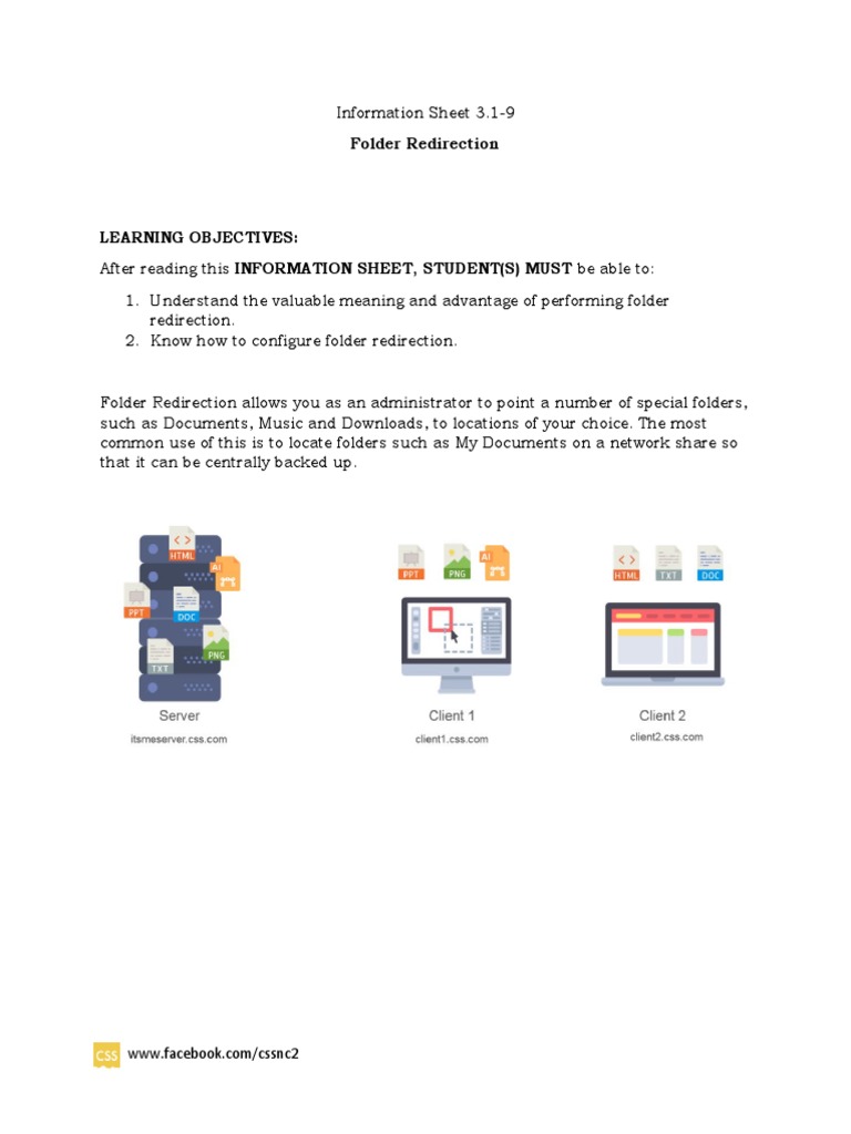 3.1-6 Folder Redirection | PDF | Group Policy | Computer File