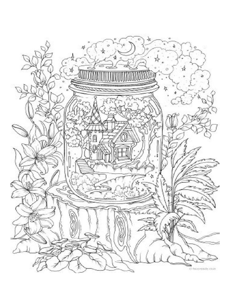 Coloring Page Jar | PDF