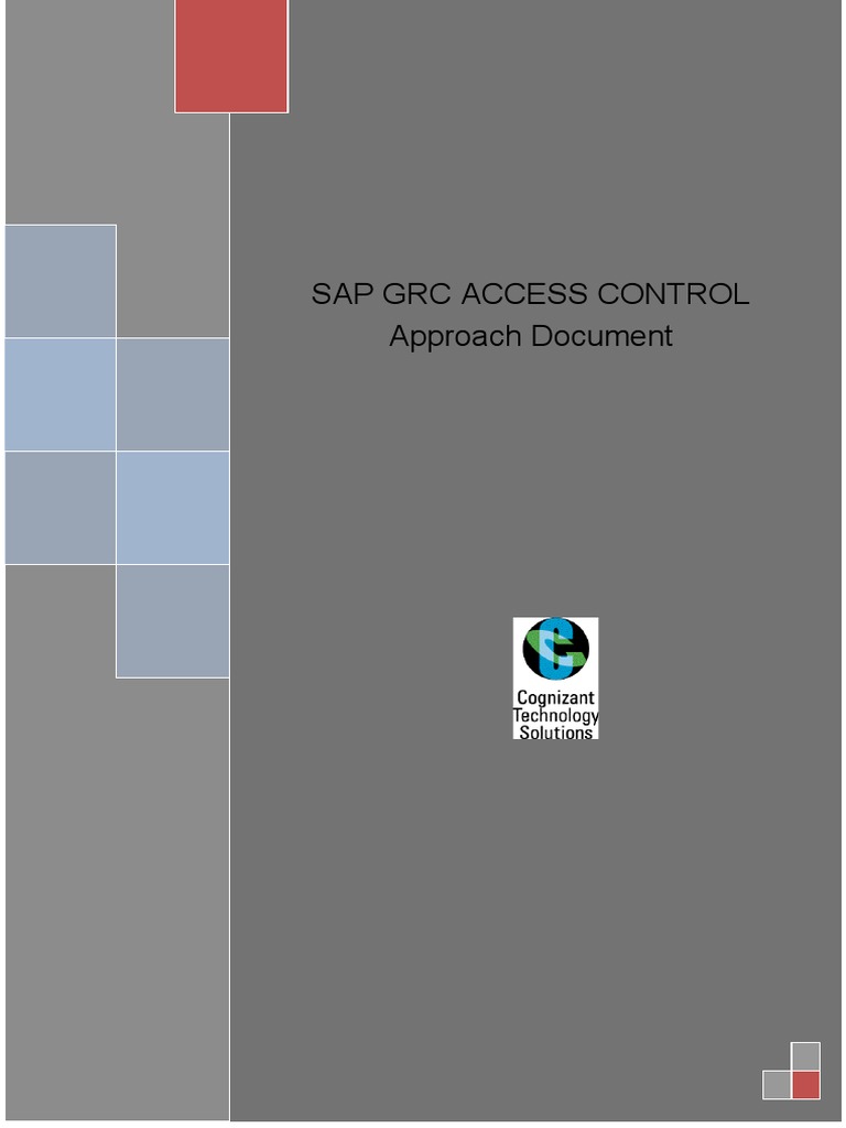 Sap Grc Access Control Approach Document Draft V04 Pdf Risk