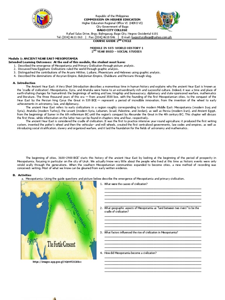 World History 1 | PDF | Mesopotamia | Ancient Egypt