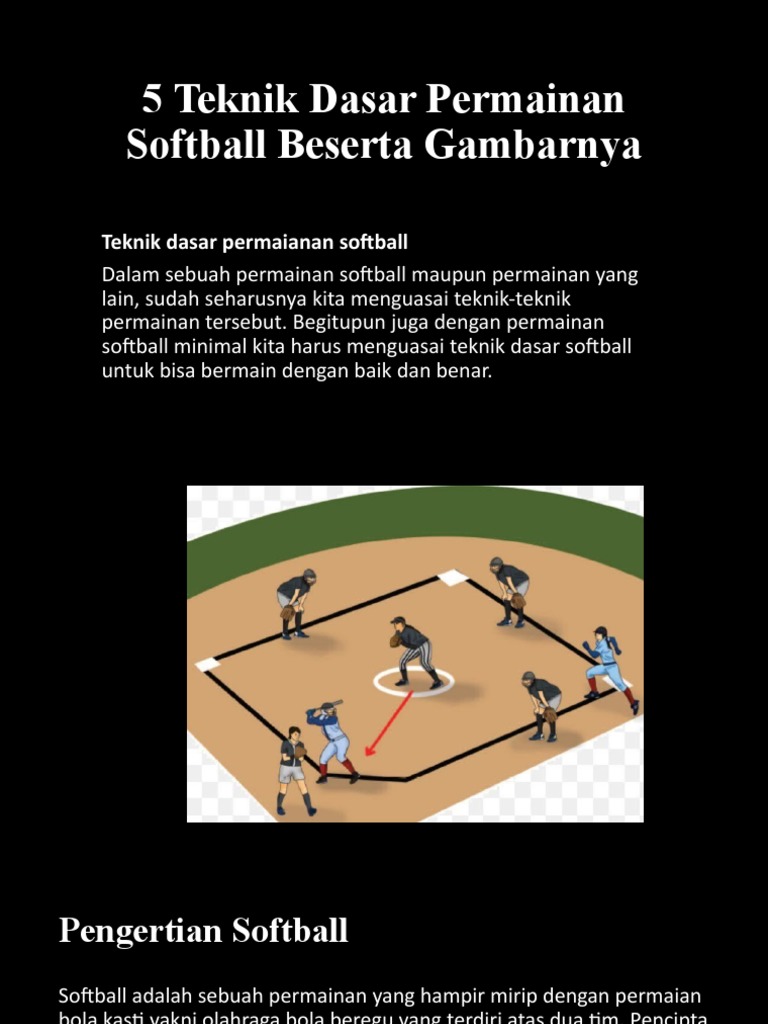 5 Teknik Dasar Permainan Softball Beserta Gambarnya | PDF