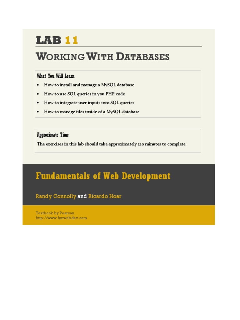 Lab11 Easyphp | PDF | Database Index | My Sql