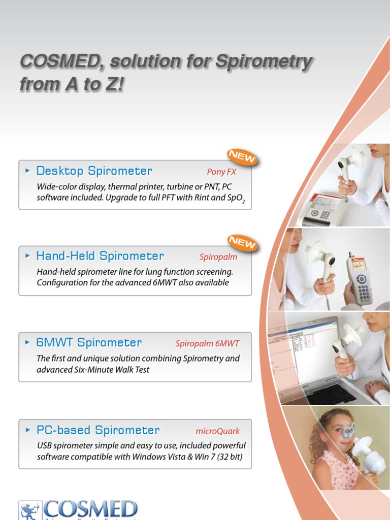 Cosmed, Solution For Spirometry Fromatoz!: Desktop Spirometer | PDF ...