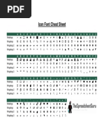 Icon Font Cheat Sheet: Wingdings & Webdings | PDF