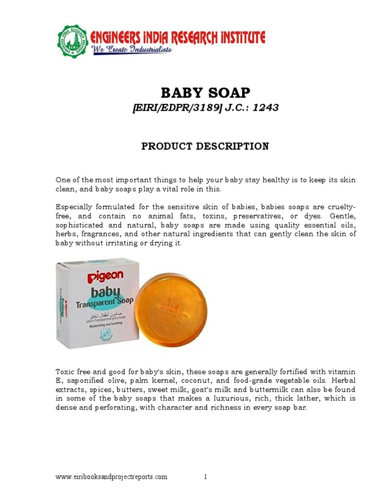 Project Report On Baby Soap | PDF | Soap | Market Segmentation