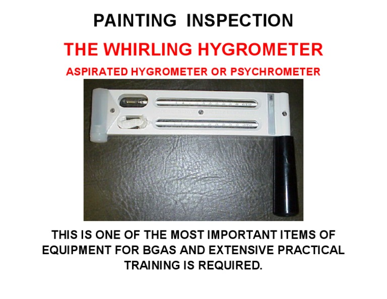 The Whirling Hygrometer: Painting Inspection | PDF | Technology ...
