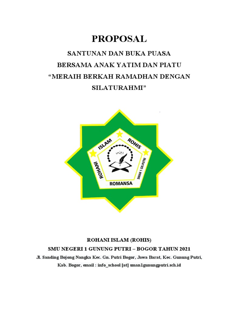 Proposal Santunan BUKBER | PDF