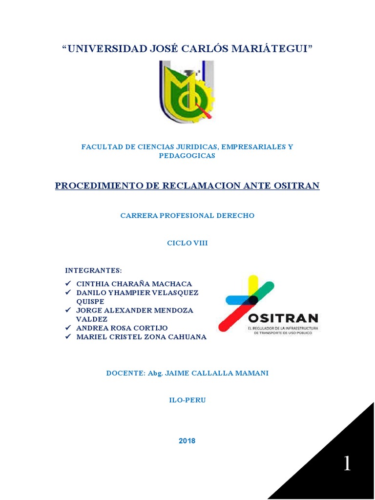 OSITRAN | PDF | Apelación | Regulación