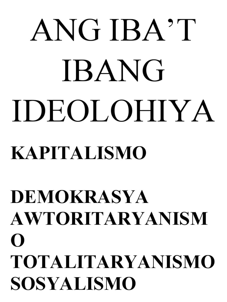IDEOLOHIYA | PDF