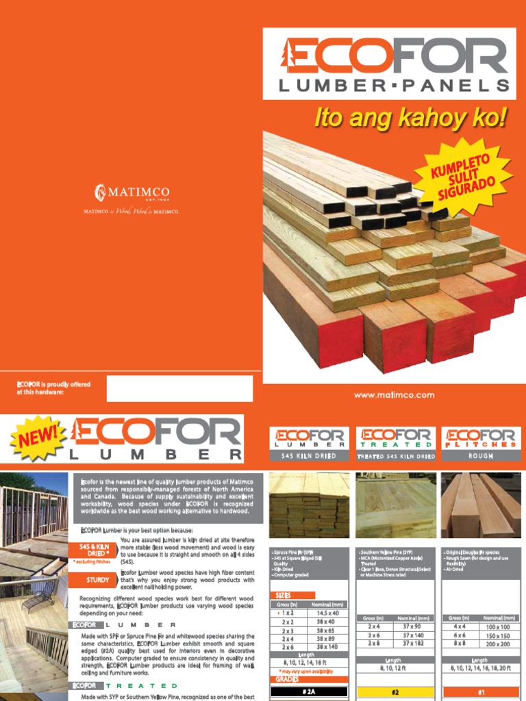 Ecofor Brochure | PDF | Lumber | Wood