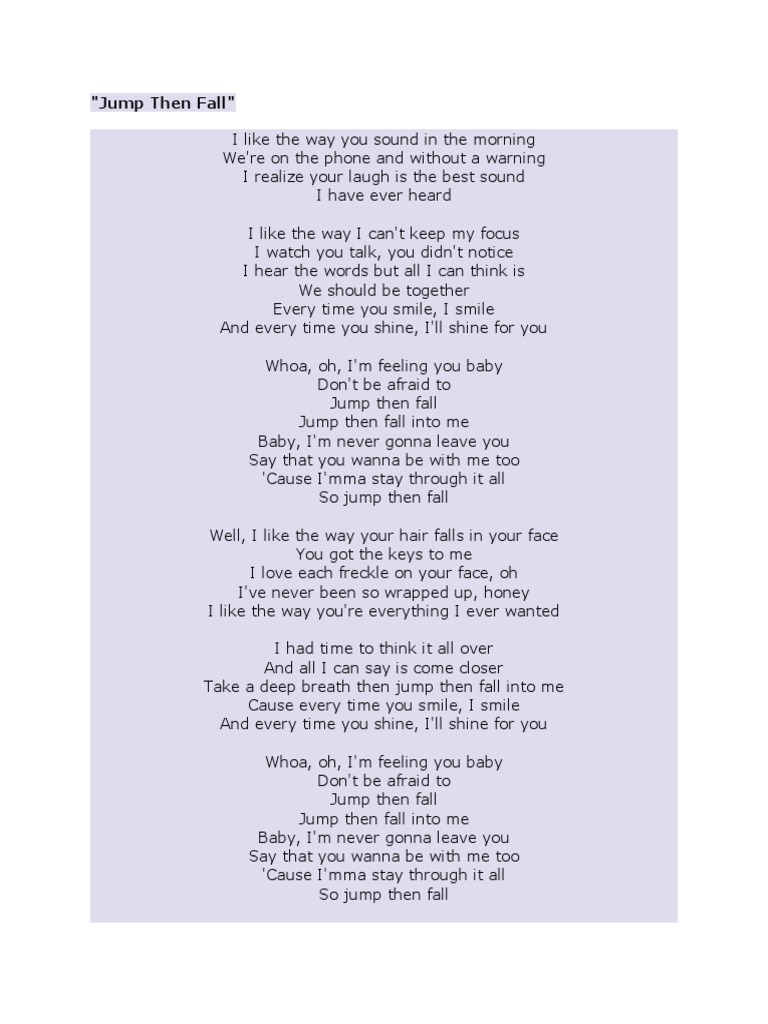 Jump Then Fall | PDF