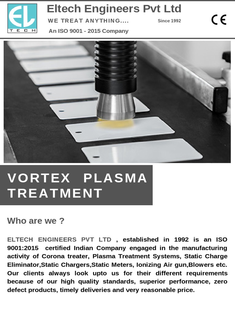Vortex Plasma Treatment | PDF | Adhesive | Plasma (Physics)