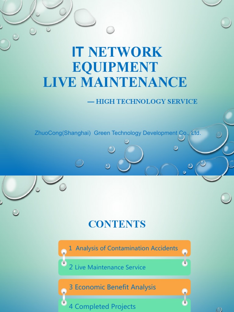 Network Equipment Maintenance Guide | PDF | High Voltage | Data Center