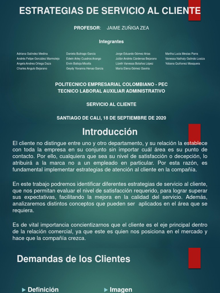 Estrategias de Servicio Al Cliente | PDF | Servicio al Cliente | Cliente