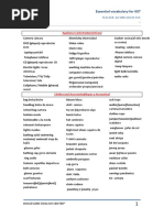 Vocabulary For Cambridge PET PDF | PDF