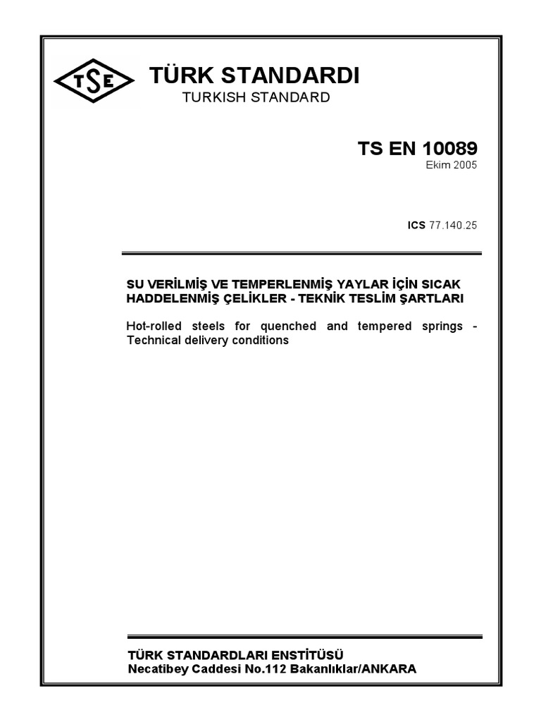 TS en 10089 | PDF