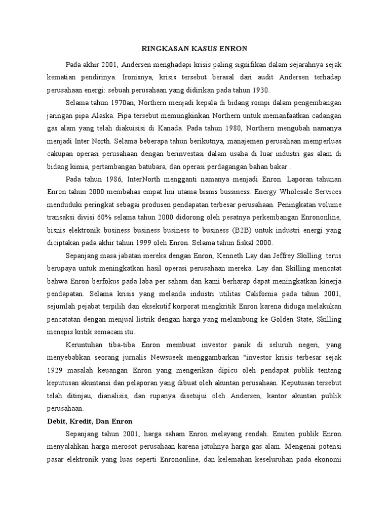 Kasus Enron | PDF