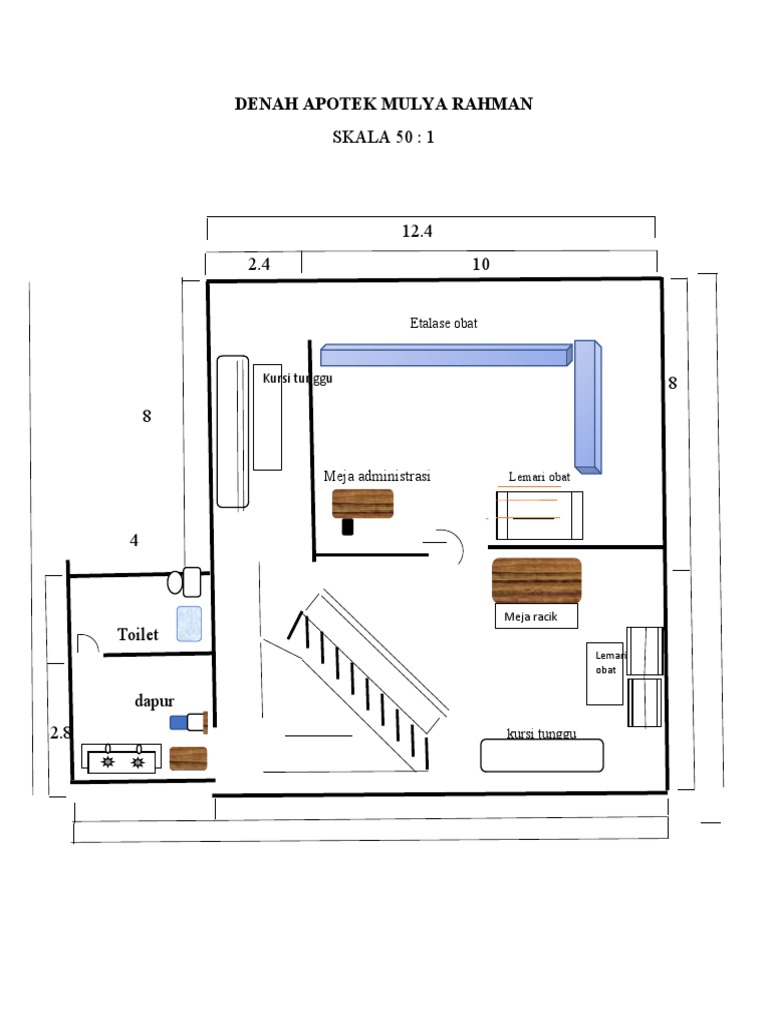 Denah Apotek LT 1 | PDF