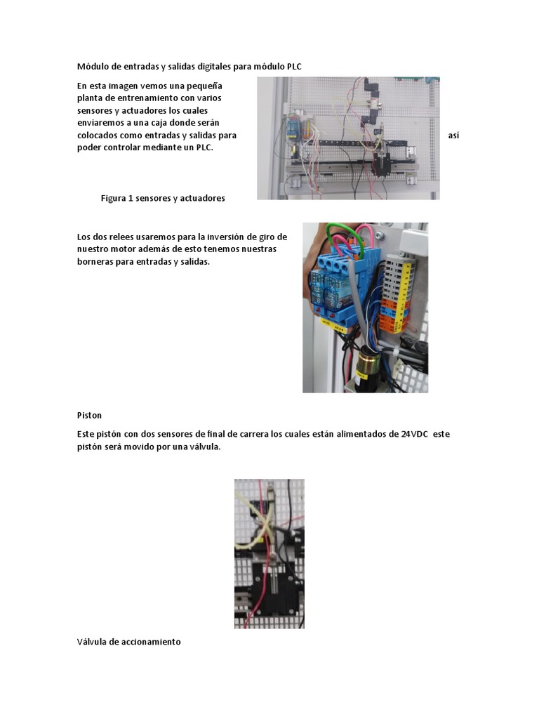 Módulo de Entradas y Salidas Digitales para Módulo PLC | PDF