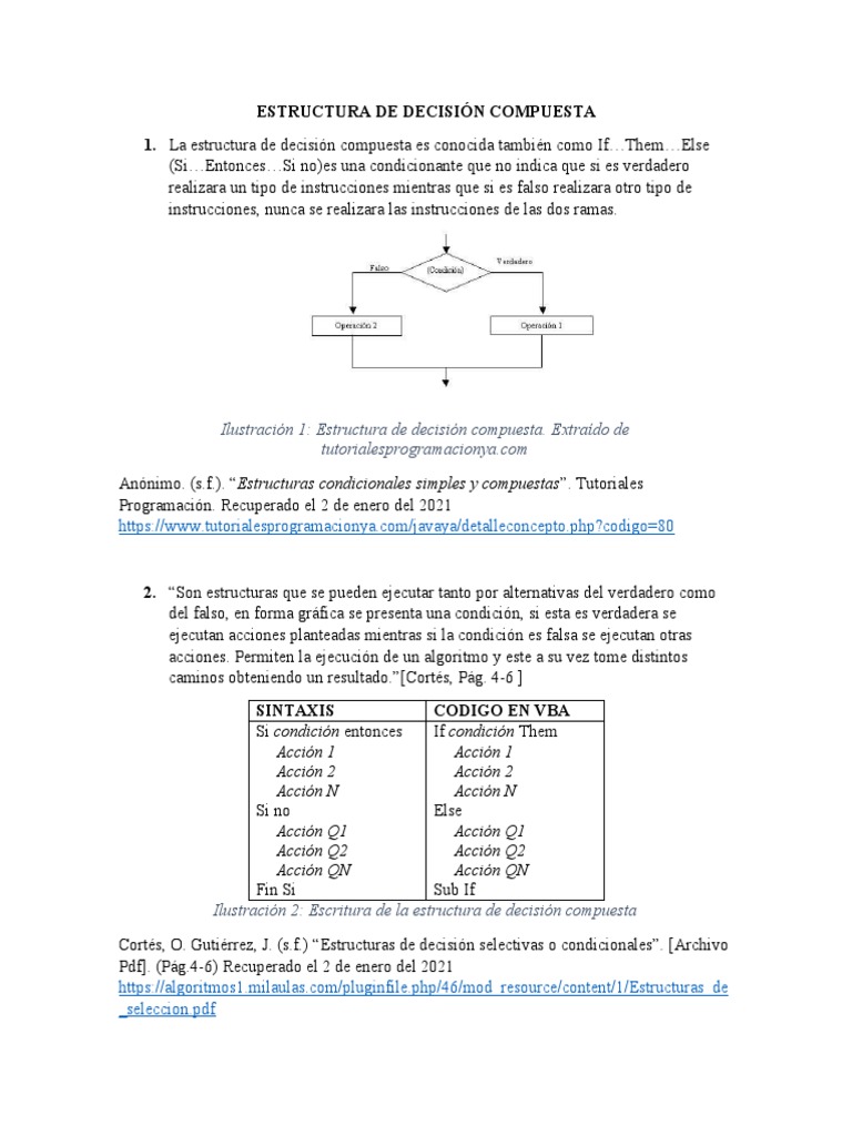 Estructura de Decisión Compuesta | PDF