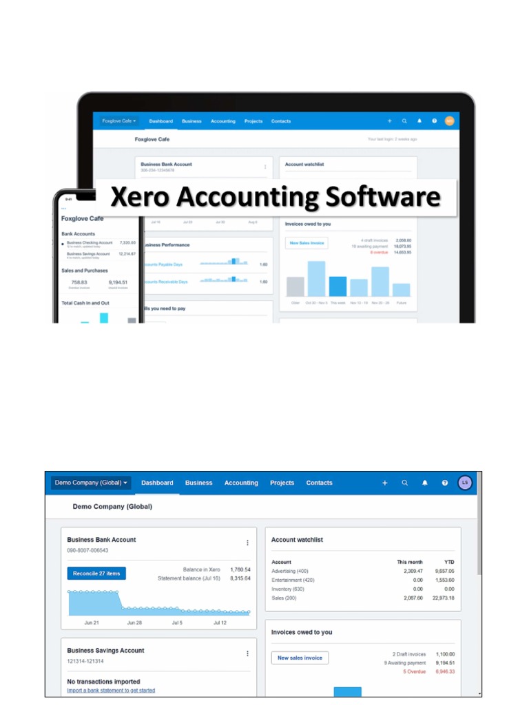 Xero Dashboard and Menu Overview | PDF | Icon (Computing) | Menu (Computing)