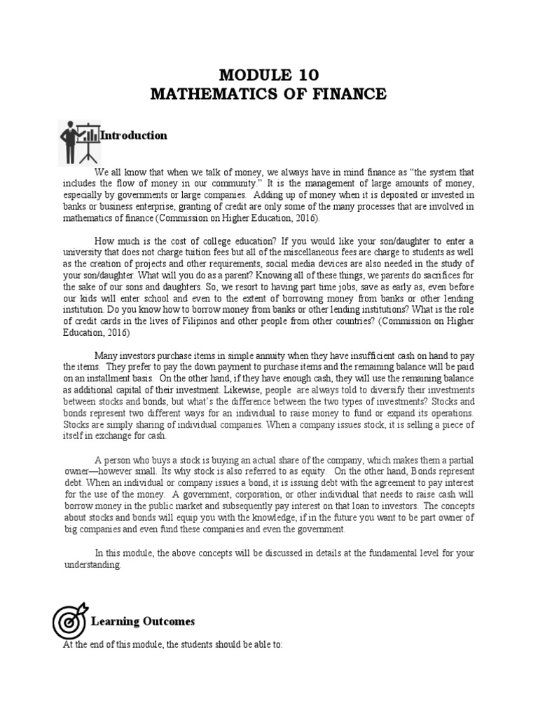 GE3 Math of Finance-Finals | PDF | Bonds (Finance) | Loans