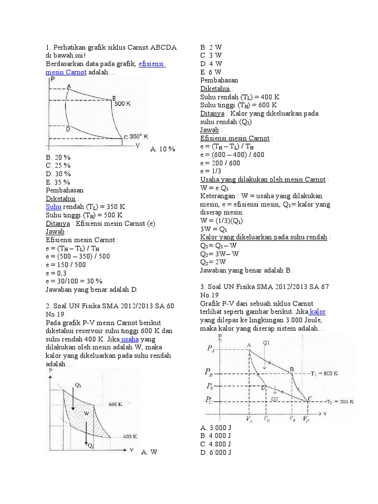 Soal-Soal Termodinamika | PDF