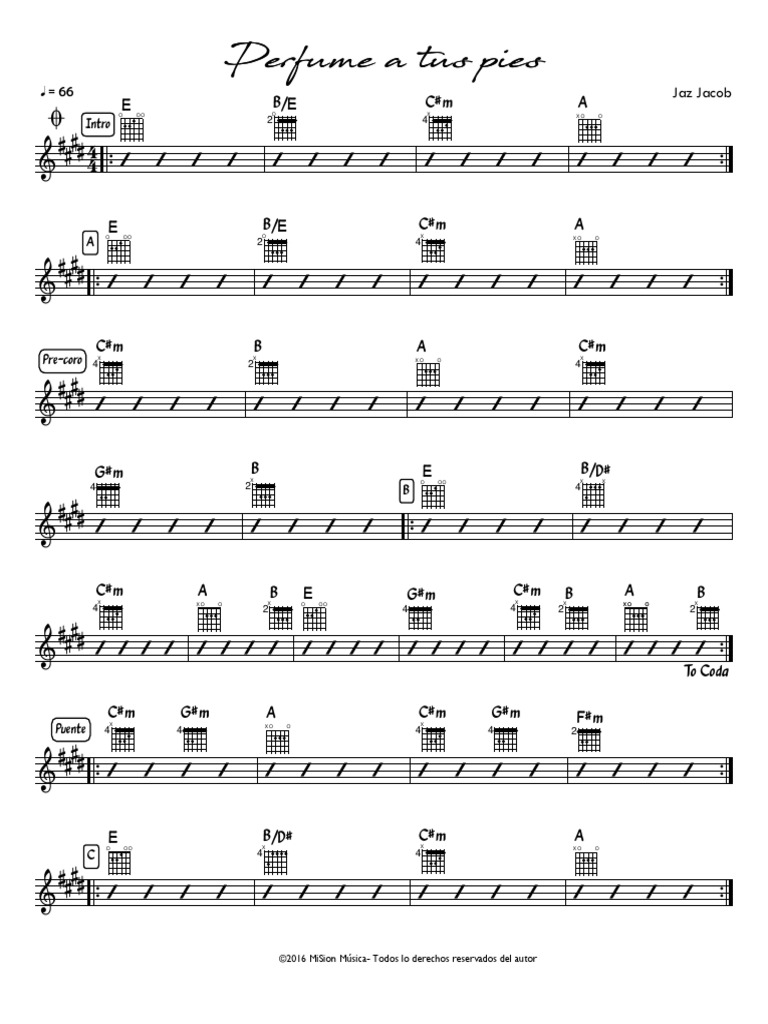 Perfume A Tus Pies Acordes | PDF