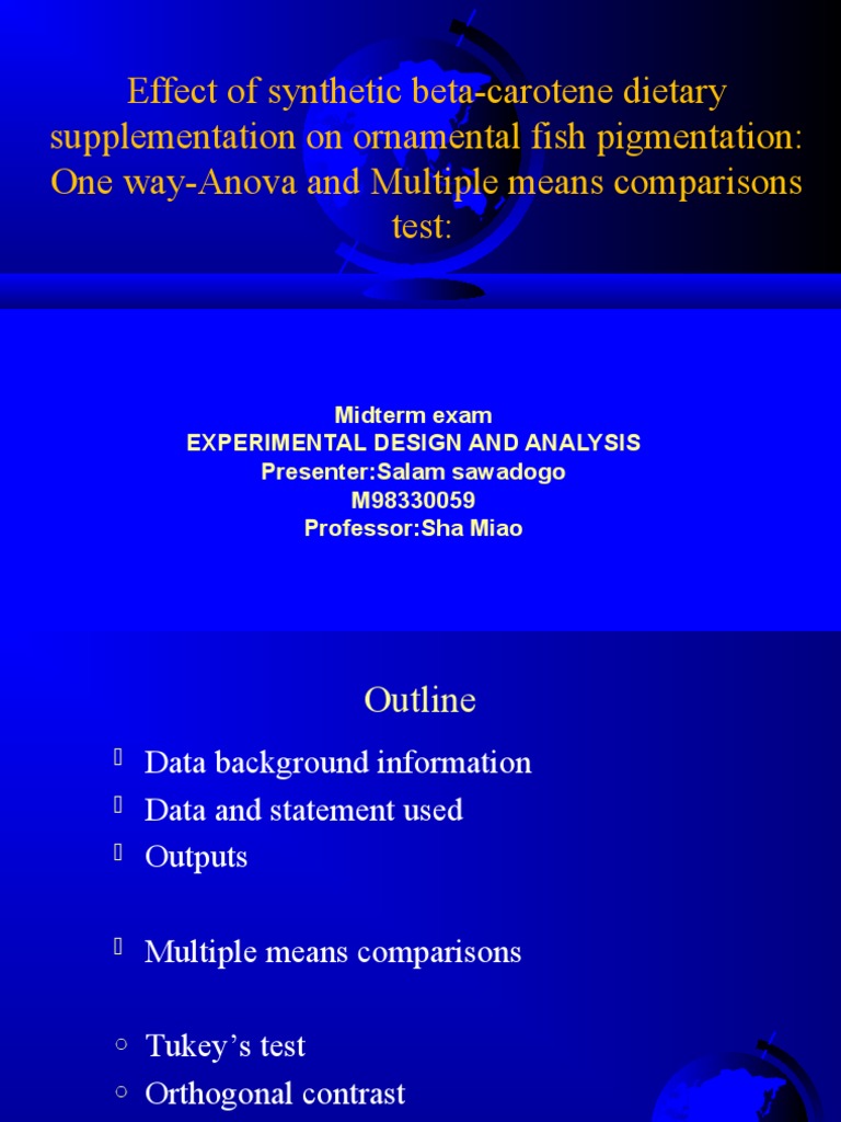 Experimental Design and Analysis 1 | PDF | Analysis Of Variance ...