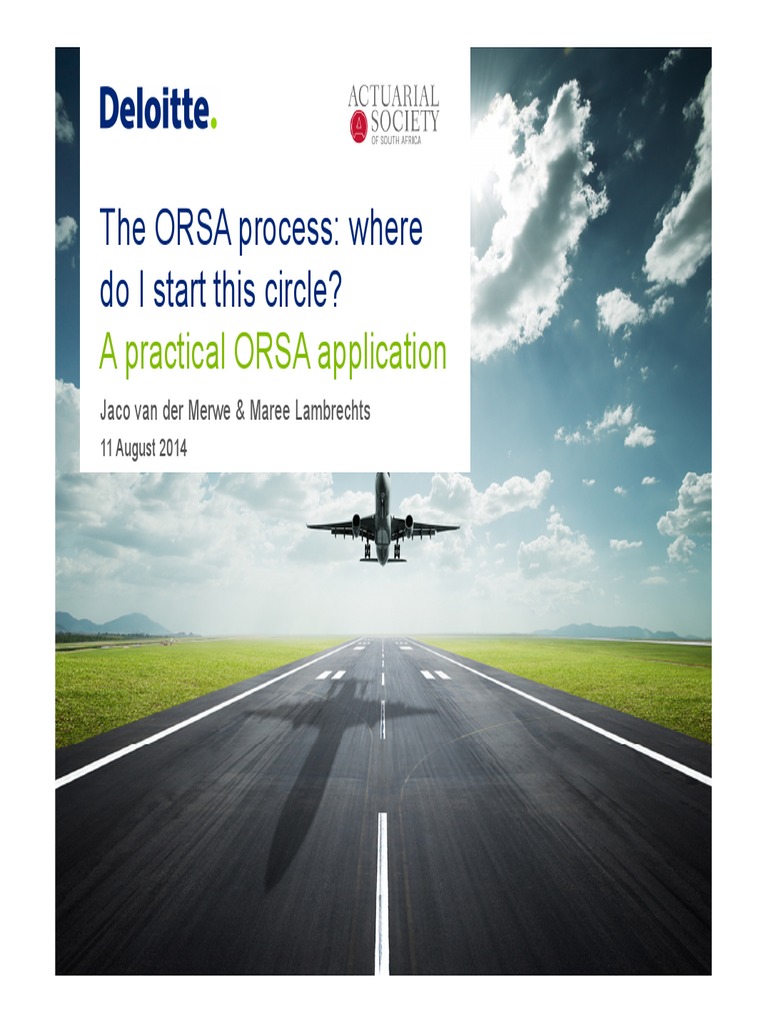 The ORSA Process: Where Do I Start This Circle?: A Practical ORSA ...