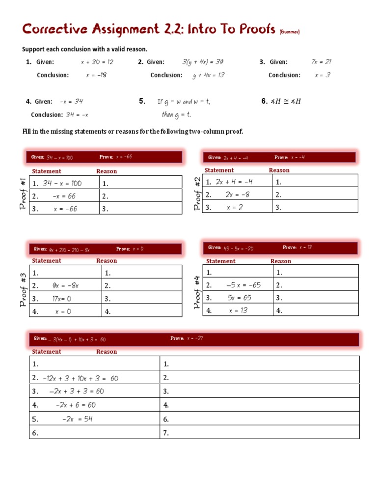 Intro to Proofs: Corrective Assignment 2.2 | PDF | Logic | Logical Truth