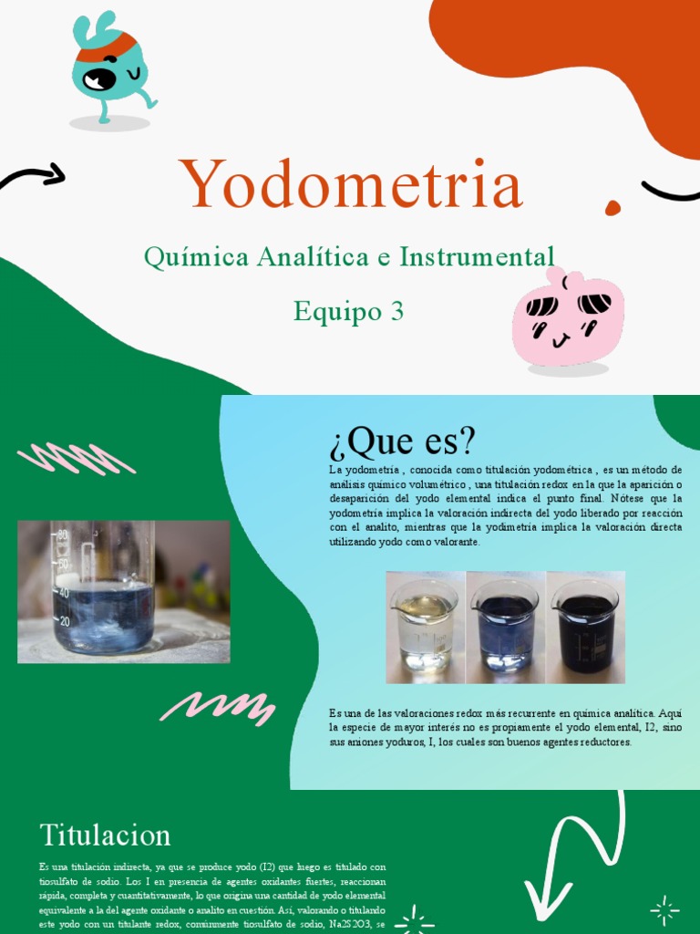 Yodometria 1 | PDF | Valoración | Química