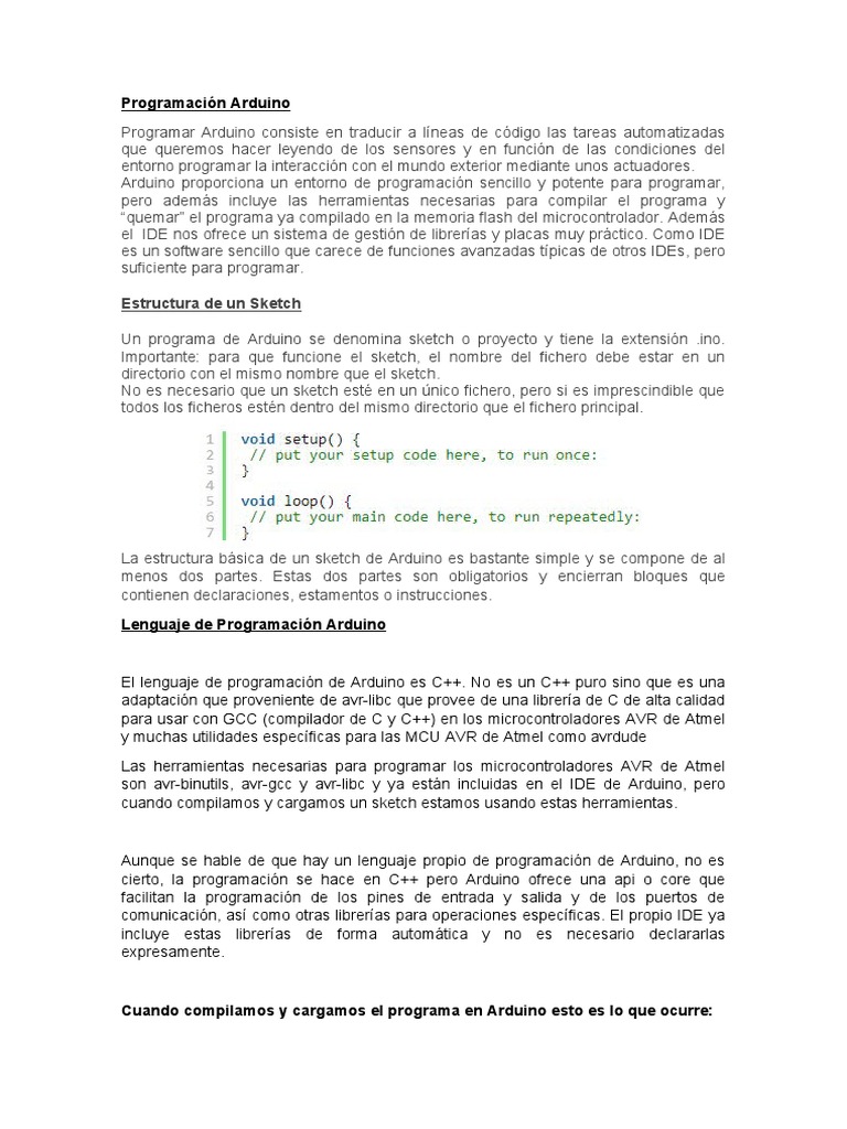 Informe Enero 22 | PDF | Arduino | Programación de computadoras