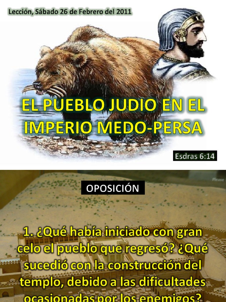 Lección 09 - El Pueblo Judío en El Imperio Medo-Persa | PDF | Ezra ...