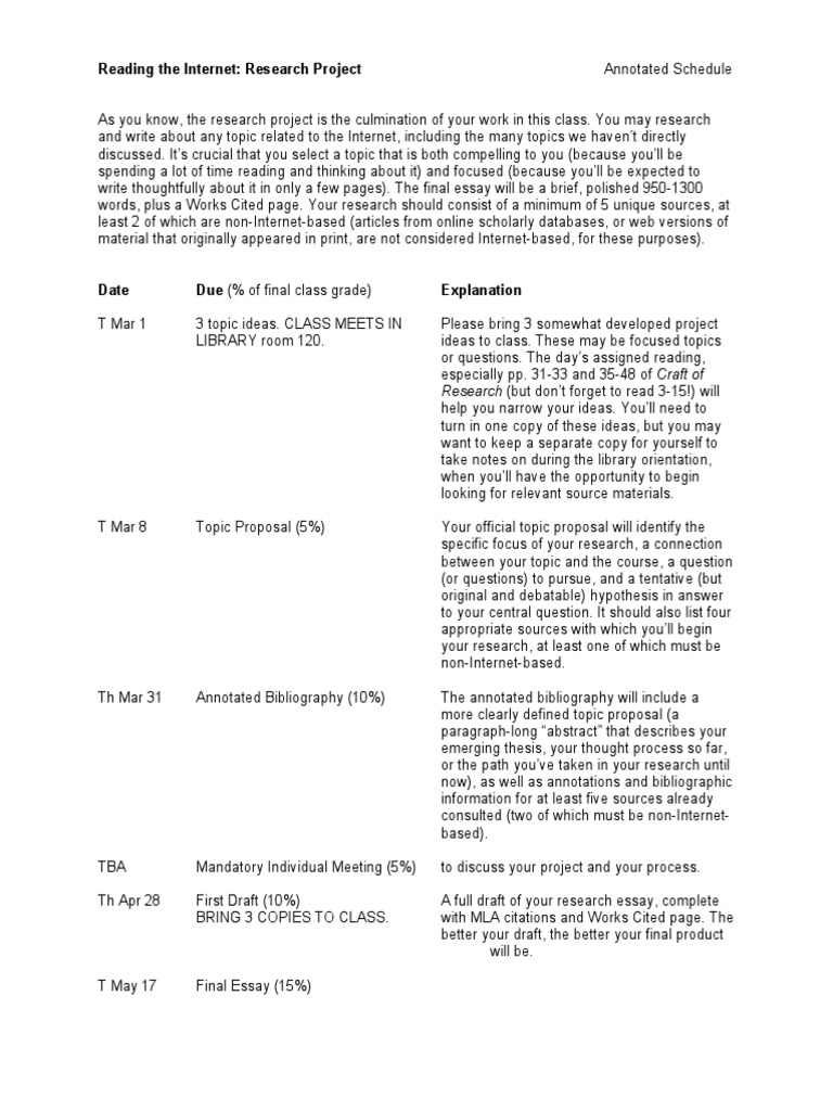 Research Project Schedule | PDF | Bibliography | Libraries