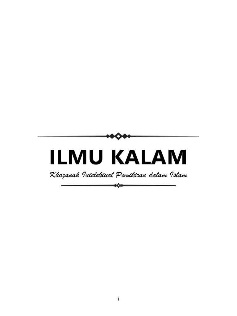Shabri Shaleh Anwar - Ilmu Kalam | PDF