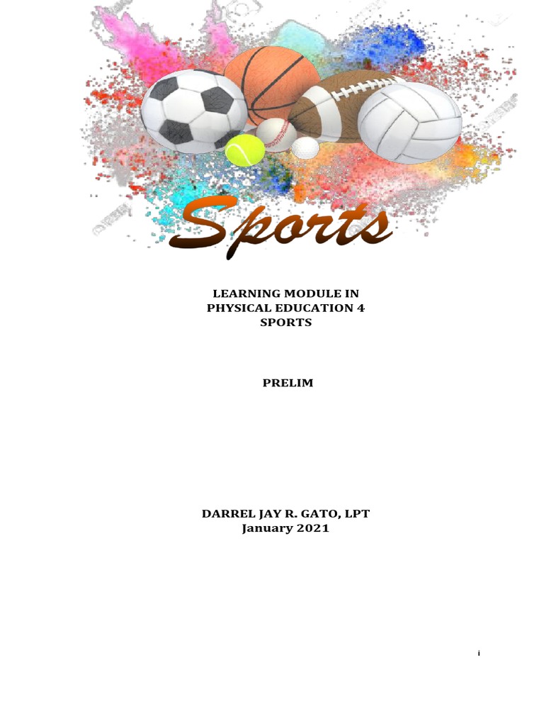 Learning Module in Physical Education 4 Sports | PDF | Sports ...