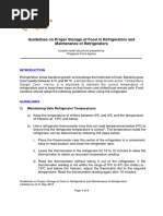 Standard Operating Procedures: Food Storage & Leftovers | PDF | Food ...