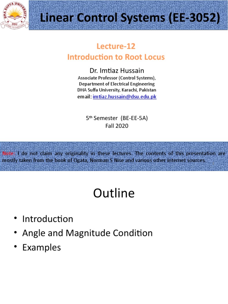 Root Locus: Angle & Magnitude Conditions | PDF | Mathematical Concepts ...