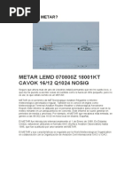 ComoLEER Un Metar | PDF | Ramas de meteorología | Nubes, Niebla Y ...