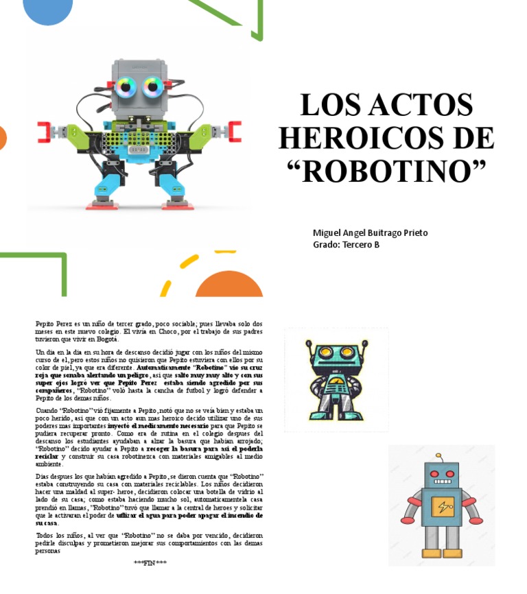 Cuento de Robotino | PDF