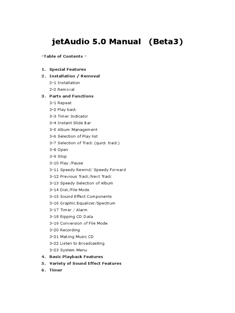 An In-Depth Guide to the Features and Functions of the jetAudio 5.0 ...