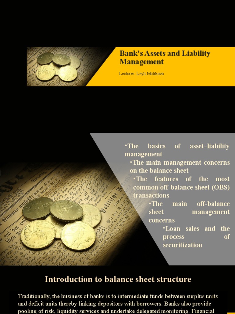 Manage Bank Assets and Liabilities (ALM | PDF | Balance Sheet | Banks