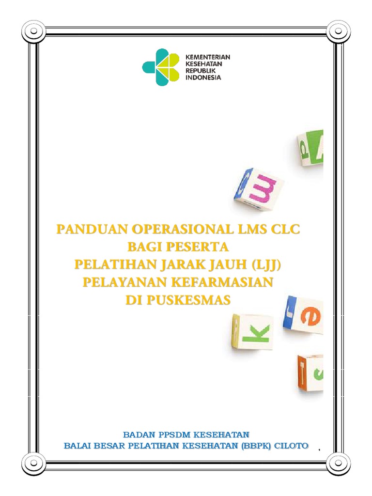 Panduan LJJ Pelayanan Kefarmasian | PDF