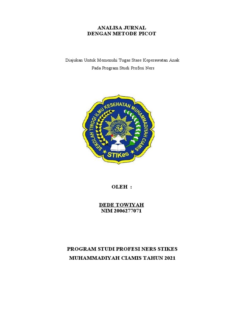 Analisis Jurnal Metode PICOT Keperawatan | PDF