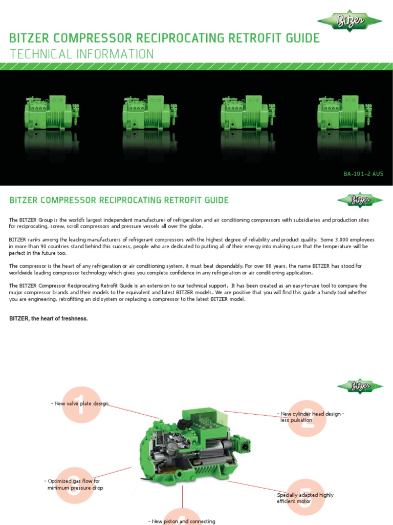 BITZER Compressor Reciprocating Retrofit Guide: A Handy Tool for ...
