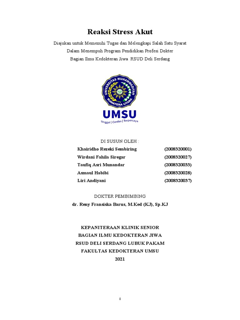 Reaksi Stress Akut | PDF