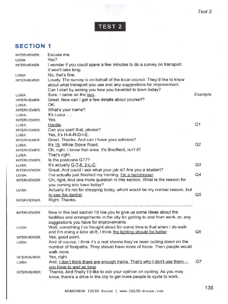 IELTS 10 Test 2 Transcript | PDF