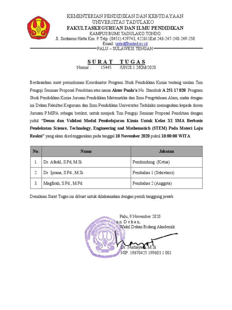 Proposal Kimia | PDF