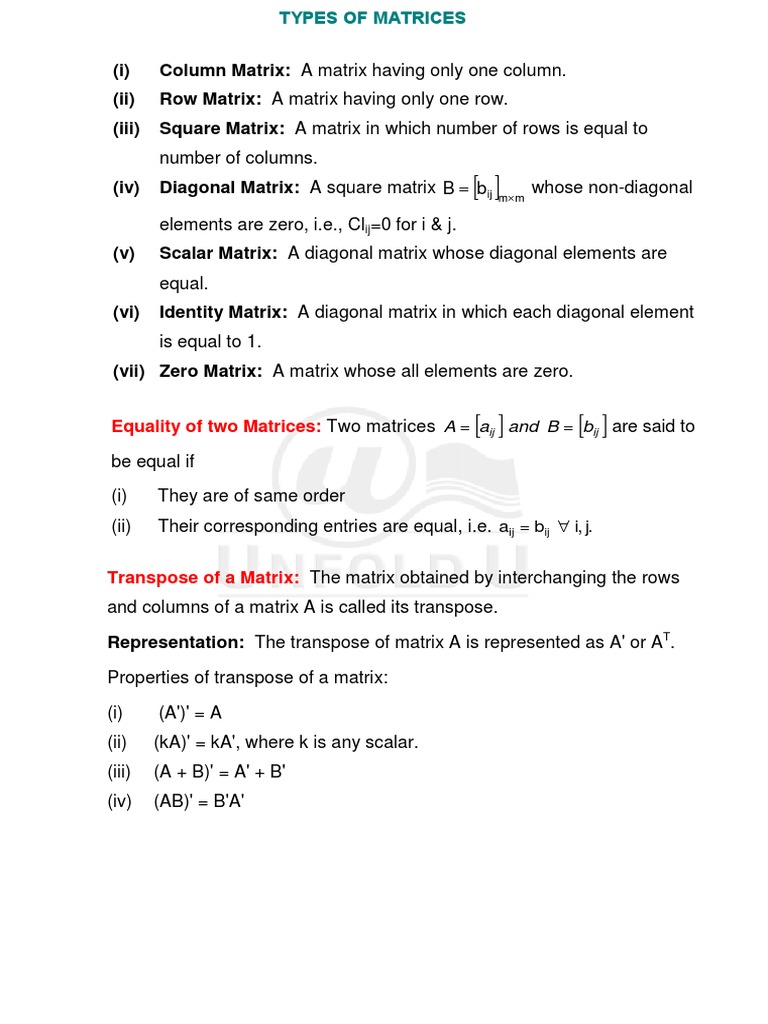 2 Beautiful Matrices | PDF